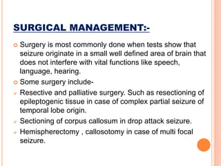 Seizure and epilepsy | PPTX