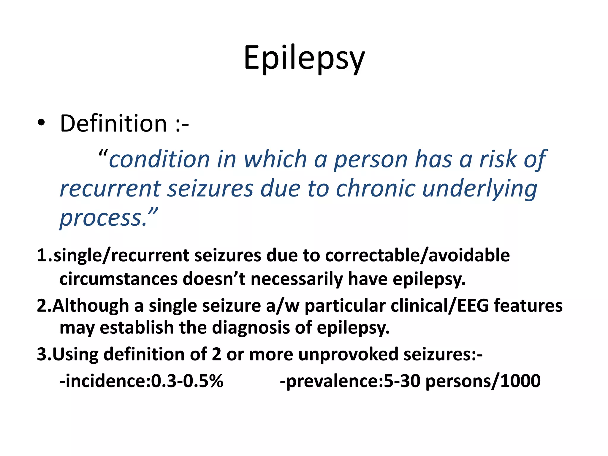 Seizure and epilepsy - dr sanatan satapathy | PPTX
