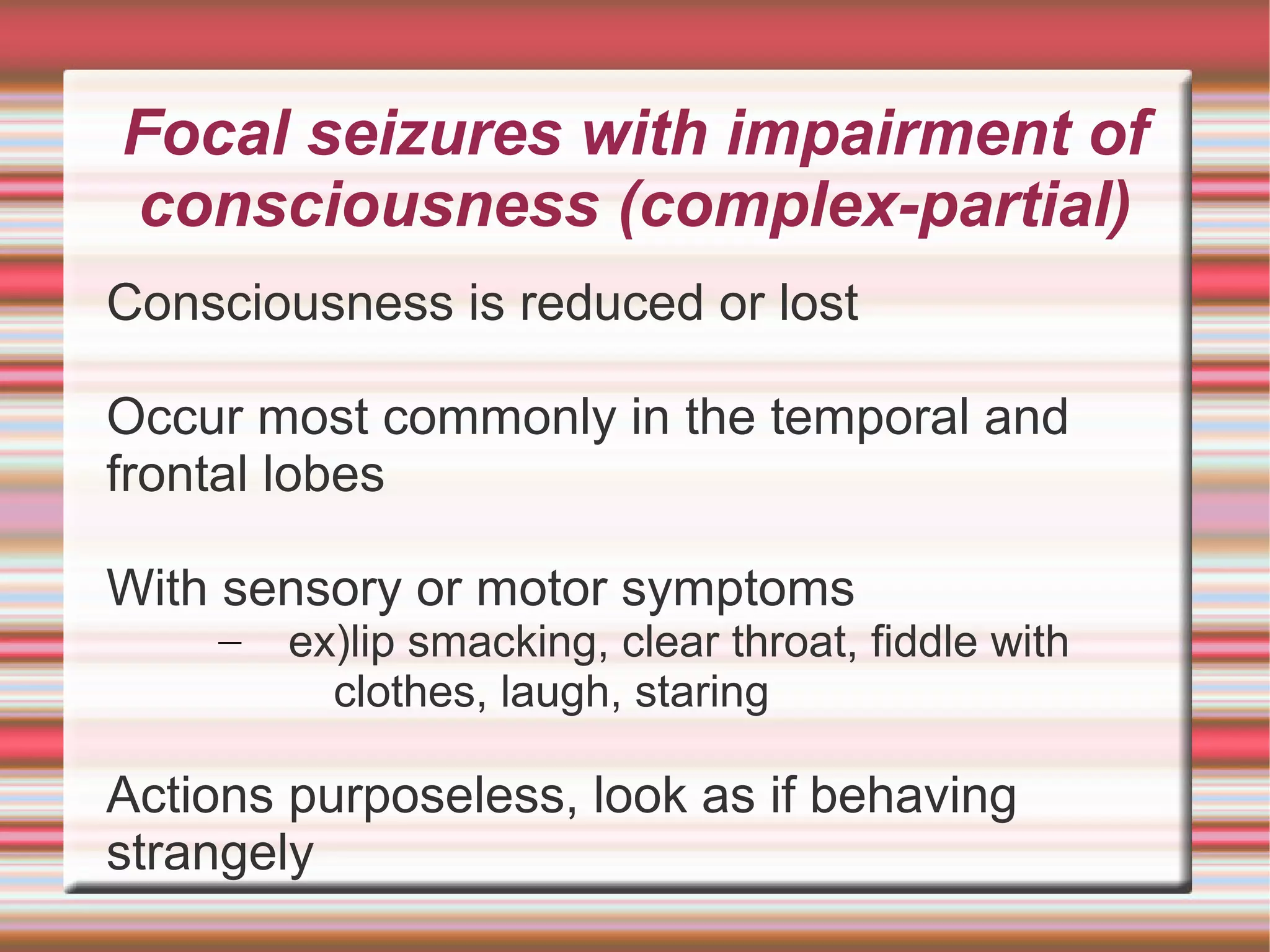 Seizure Classification | PPT