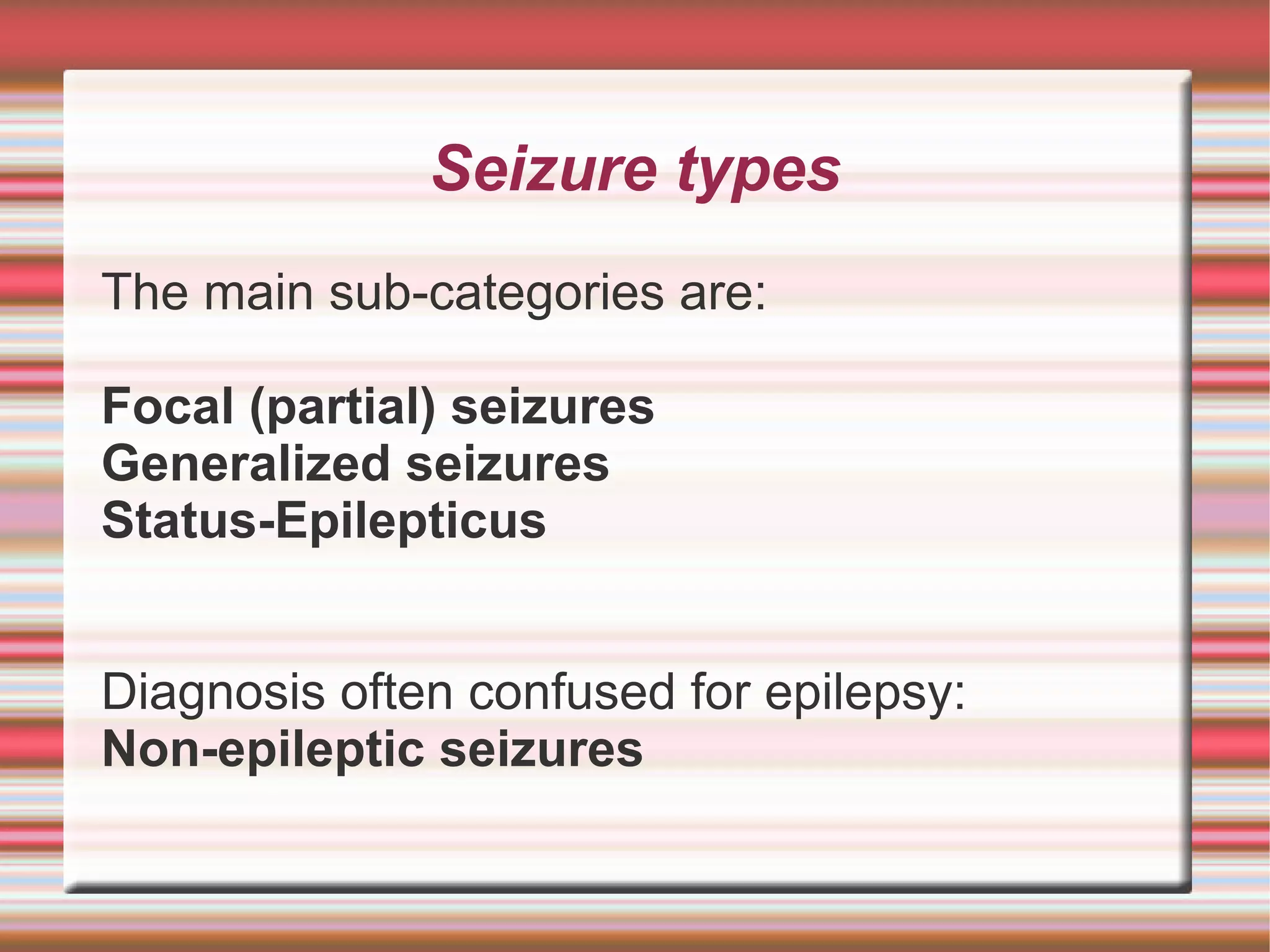 Seizure Classification | PPT