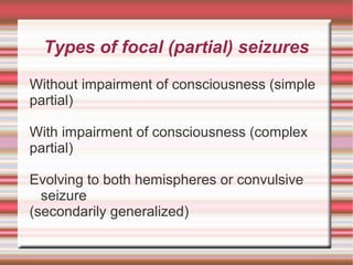 Seizure Classification | PPT