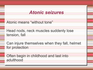 Seizure Classification | PPT