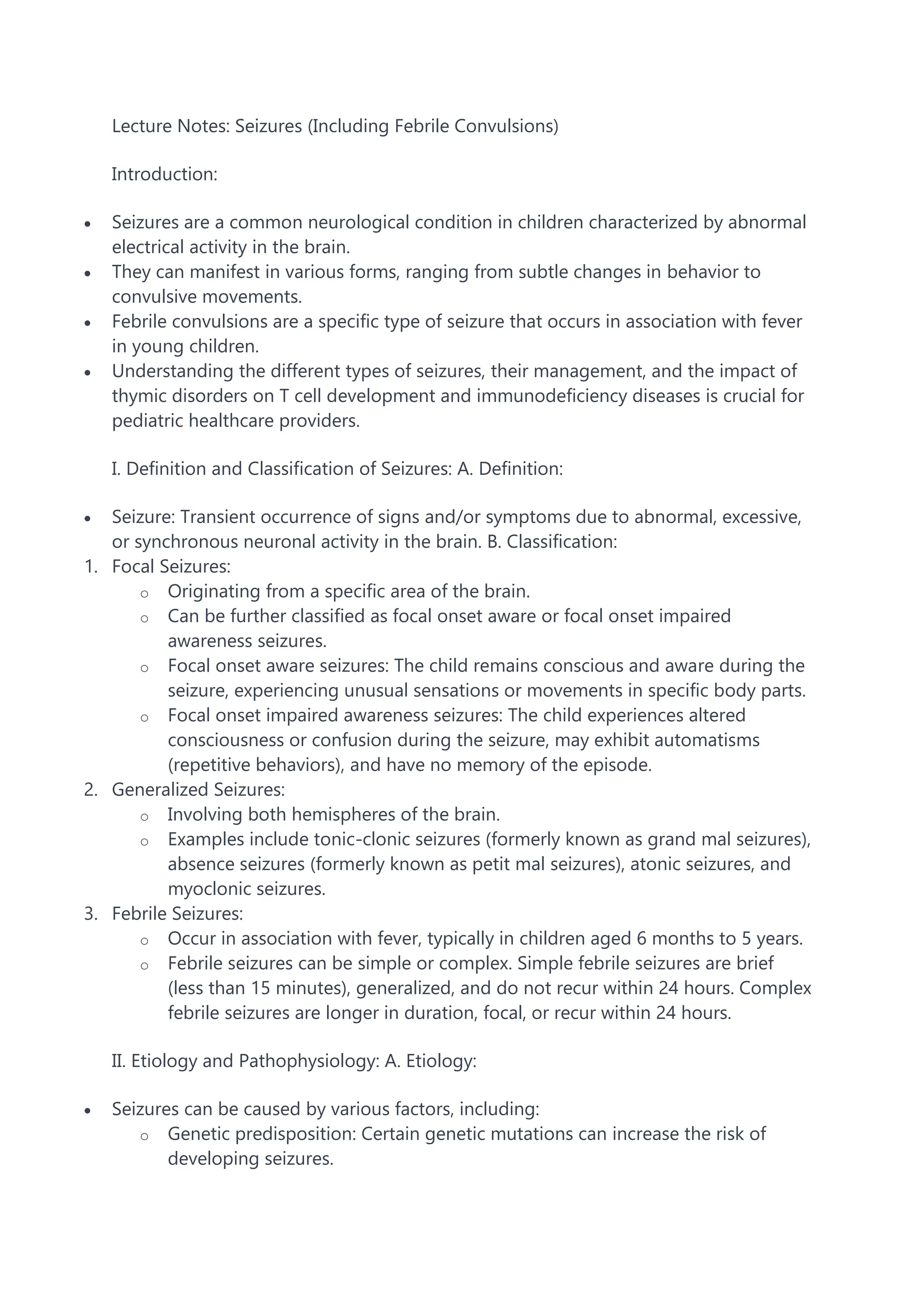 Seizure disorder.docx seizure disorders in patients | DOCX