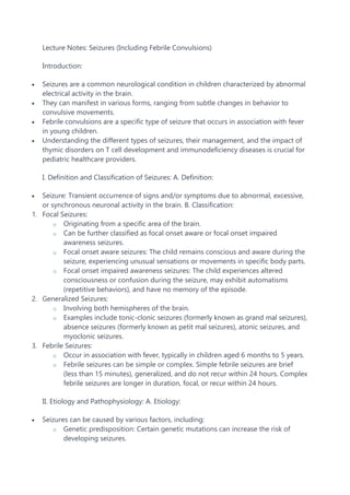 Seizure disorder.docx seizure disorders in patients | DOCX