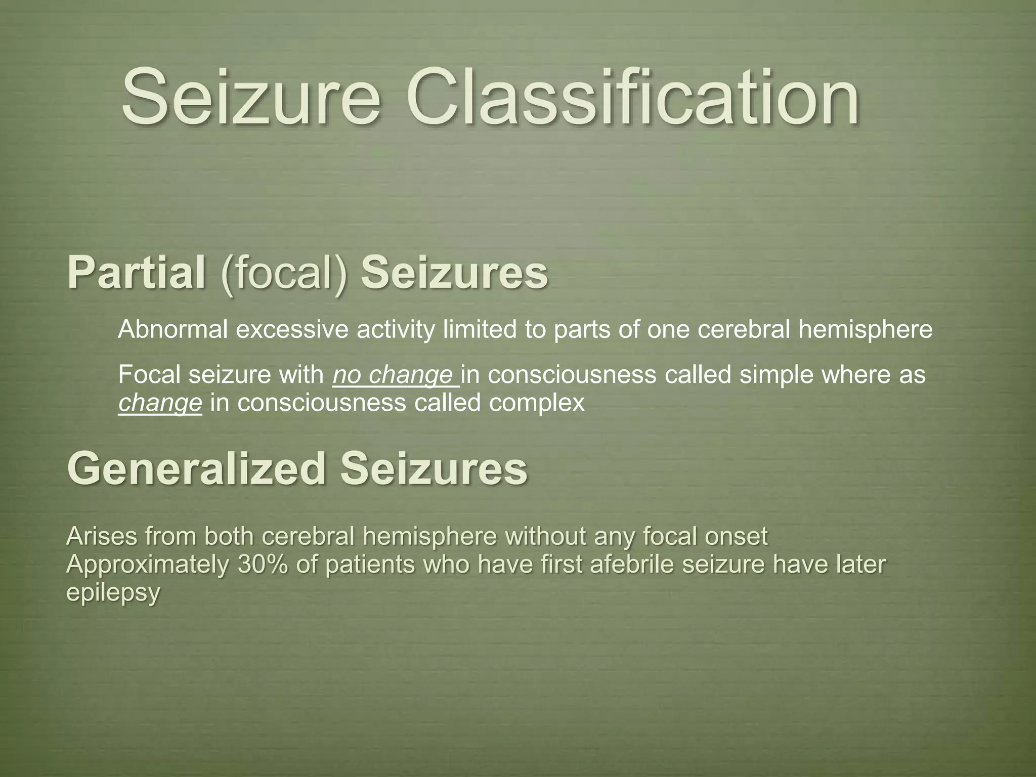 Seizure disorders in pediatric | PPTX