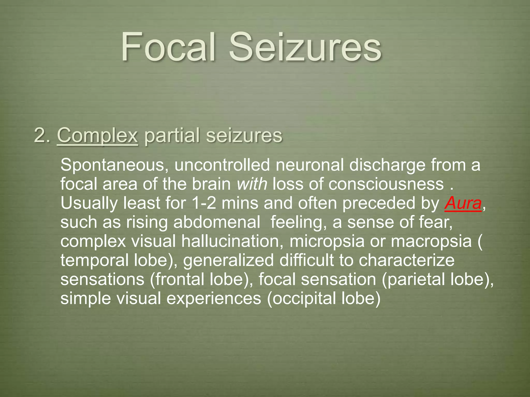 Seizure disorders in pediatric | PPTX