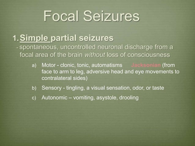 Seizure disorders in pediatric | PPTX | Brain and Nervous System ...