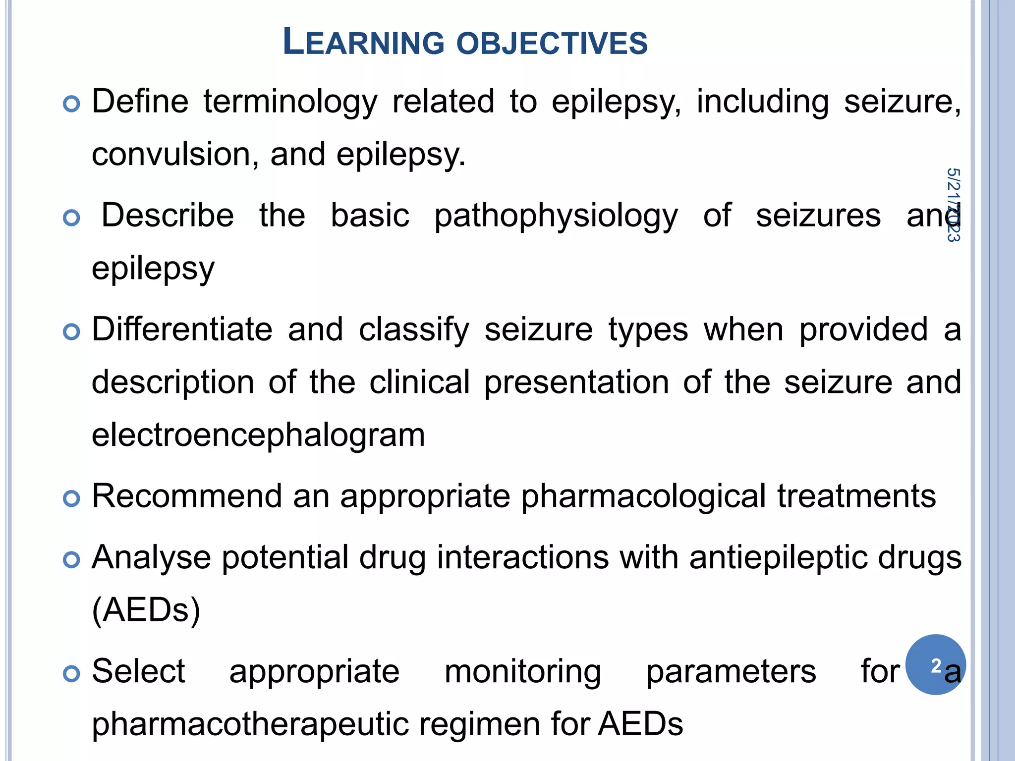 seizure III.pptx | Brain and Nervous System Disorders | Diseases and ...