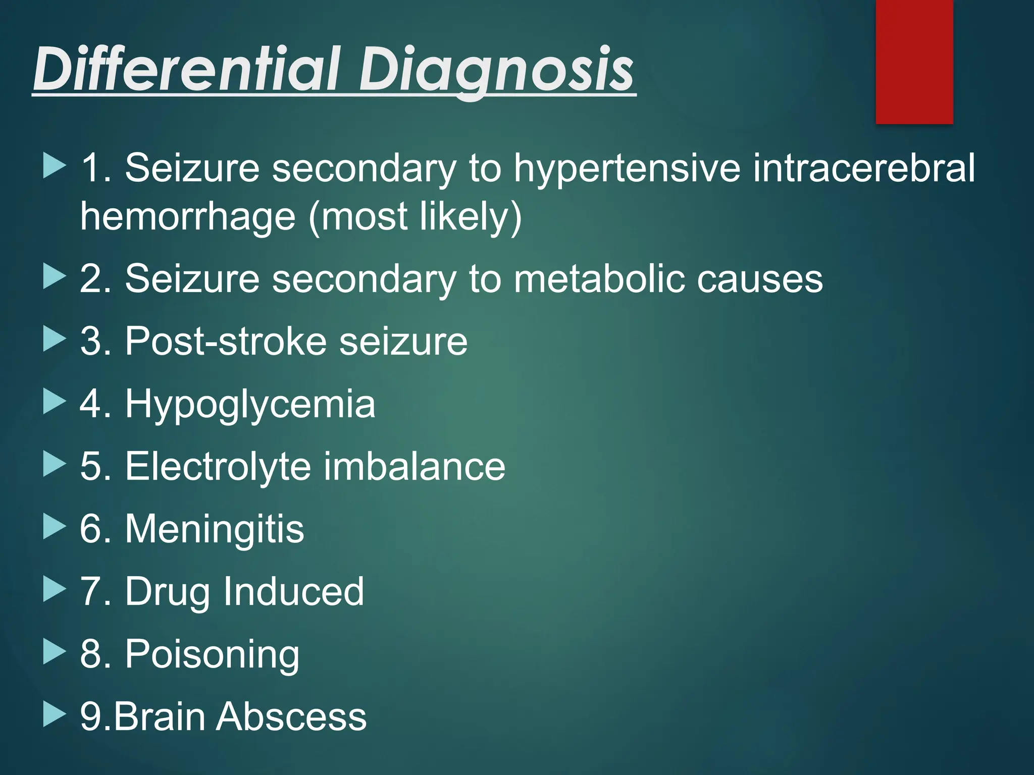 seizure secondary to ICH, Hypertensive bleed.pptx