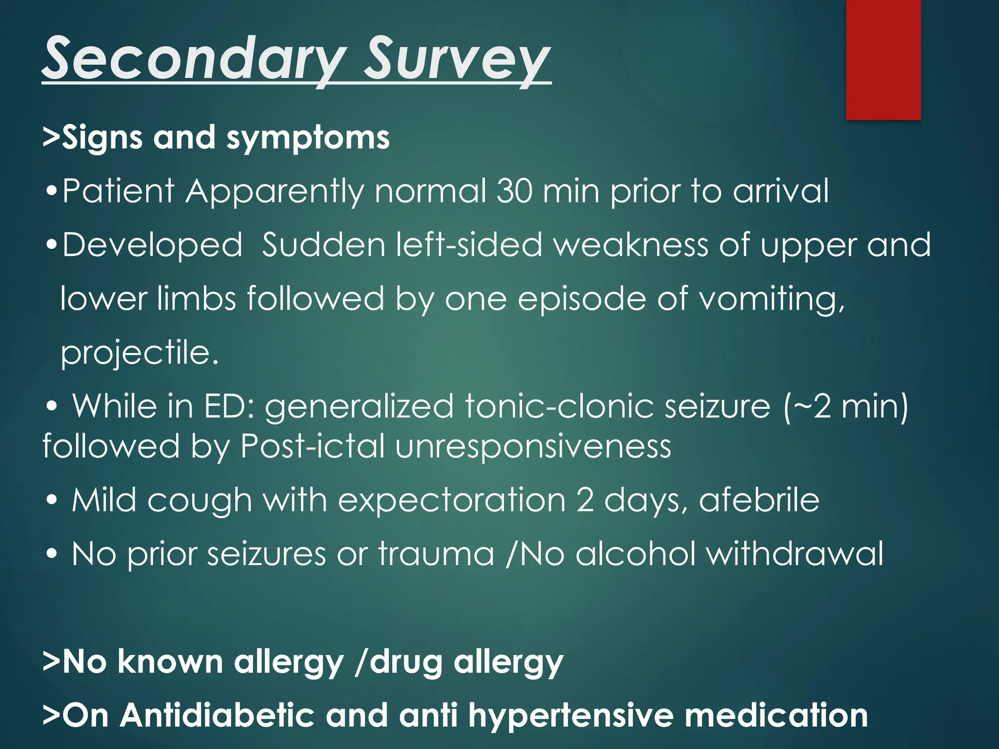 seizure secondary to ICH, Hypertensive bleed.pptx