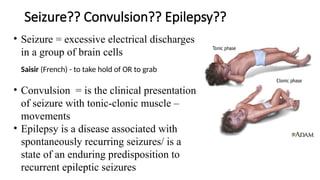 Seizure, convulsion and Epilepsy Management | PPTX