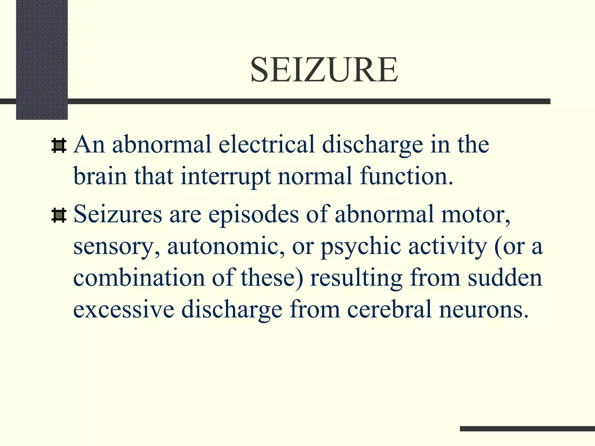 Seizures | PPTX