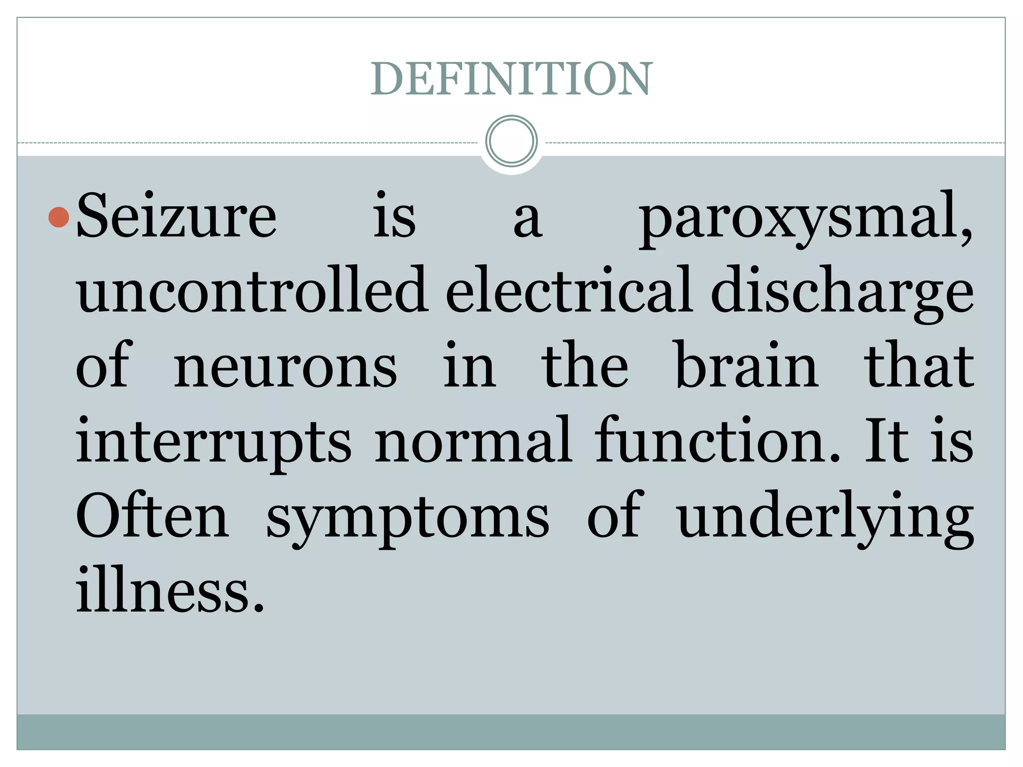 Seizures | PPTX