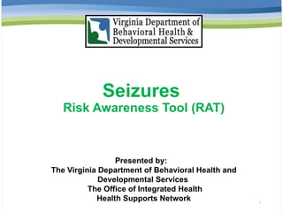 seizures- awareness on seizure risk factor | PPTX