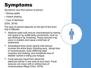 seizures- awareness on seizure risk factor | PPTX