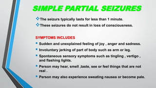 SEIZURES AND EPILEPSY DISORDER BY MS RIYA | PPTX