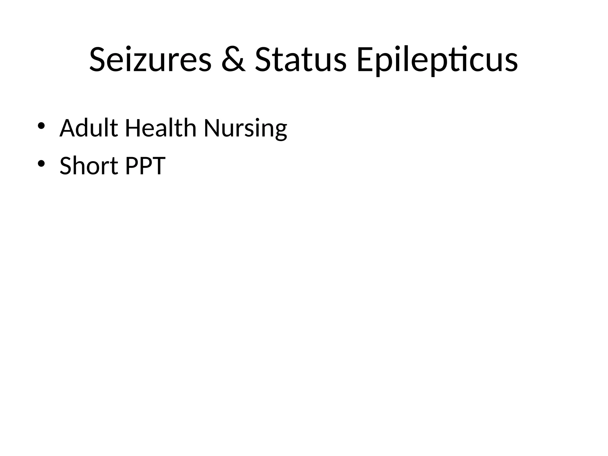 Seizures_and_Status_Epilepticus. Management | PPTX