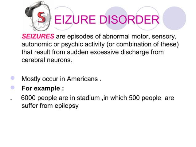 Seizures disorder | PPT