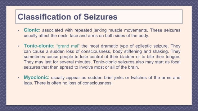Seizures Disorders | PPT | Free Download
