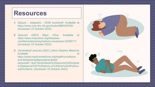 Seizures Disorders | PPTX