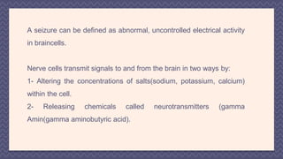 Seizures Disorders | PPTX