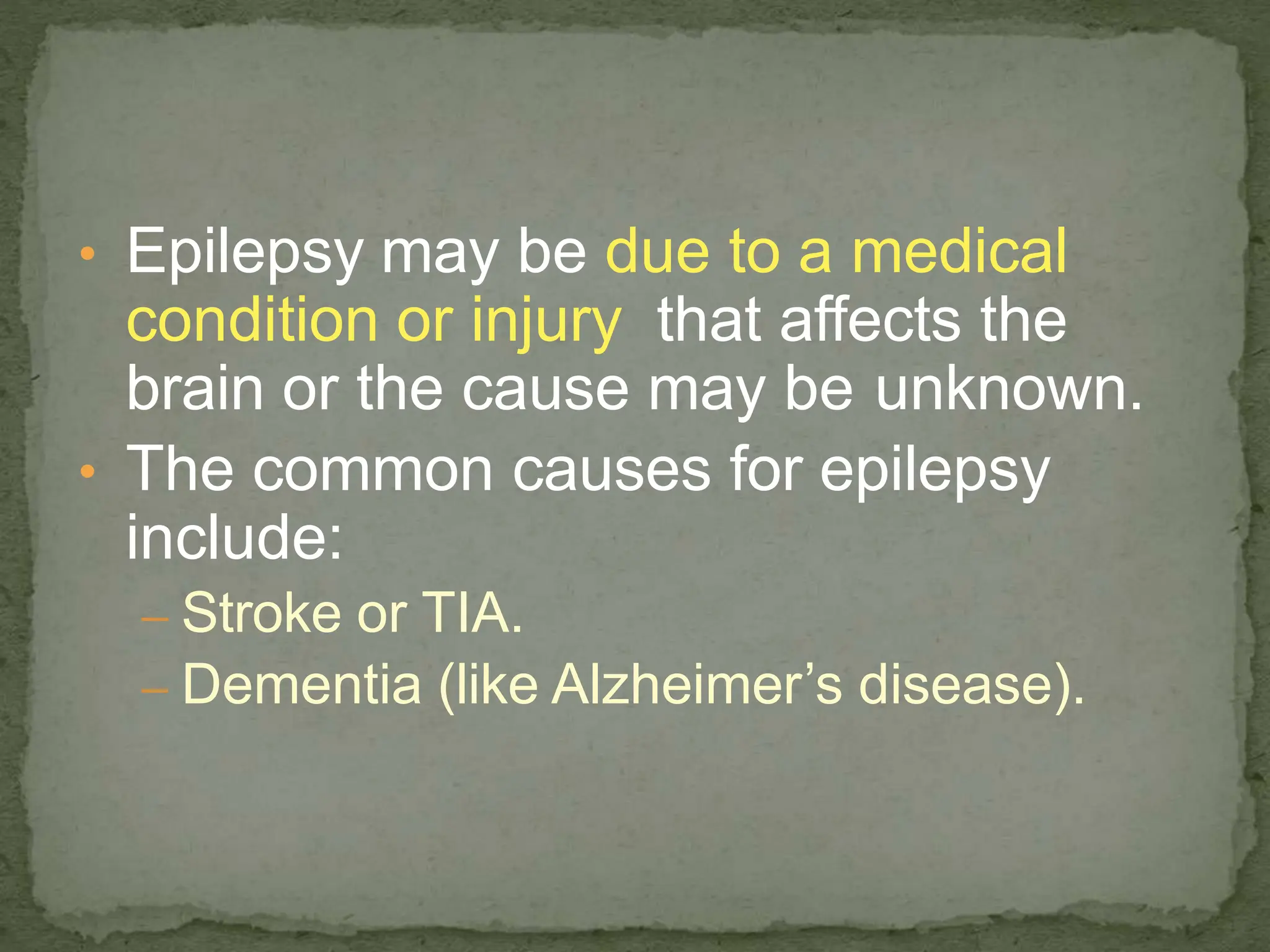 SEIZURES DISORDERS.pptx neuro disorders epilepsy | PPTX | Brain and ...