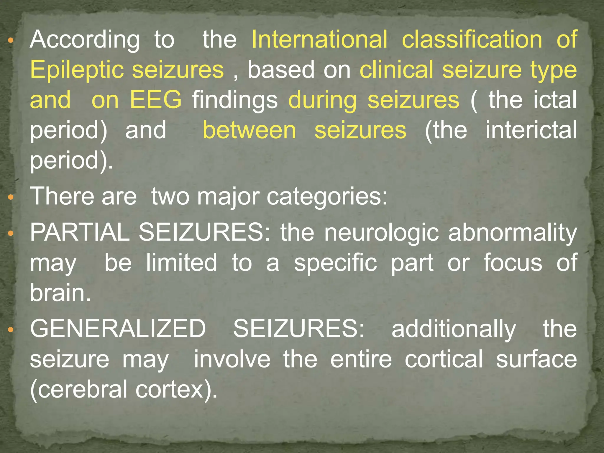 SEIZURES DISORDERS.pptx neuro disorders brain | PPTX