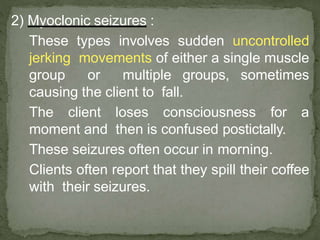 SEIZURES DISORDERS.pptx neuro disorders brain | PPTX