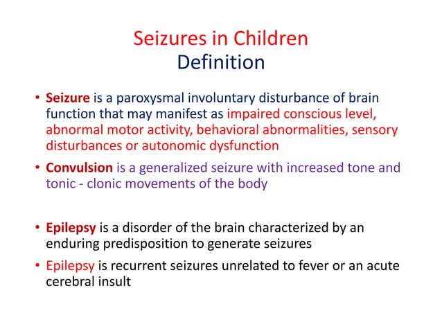 Seizures in children 2021 | PDF | Brain and Nervous System Disorders ...