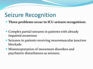 Seizures in crtically ill | PPTX
