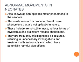 Seizures in neonates | PPT