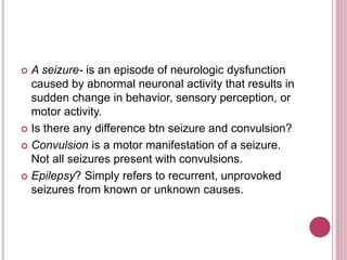 SEIZURES | PPTX
