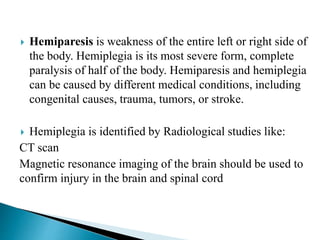 Seizures with right hemiparesis | PPT