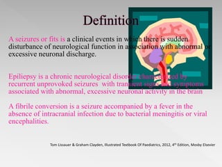 Seizures in children | PPTX