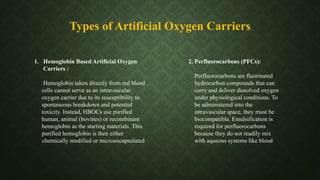 Hemoglobin based artificial oxygen carrier | PPT