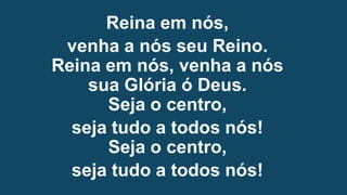Seja o centro | PPTX