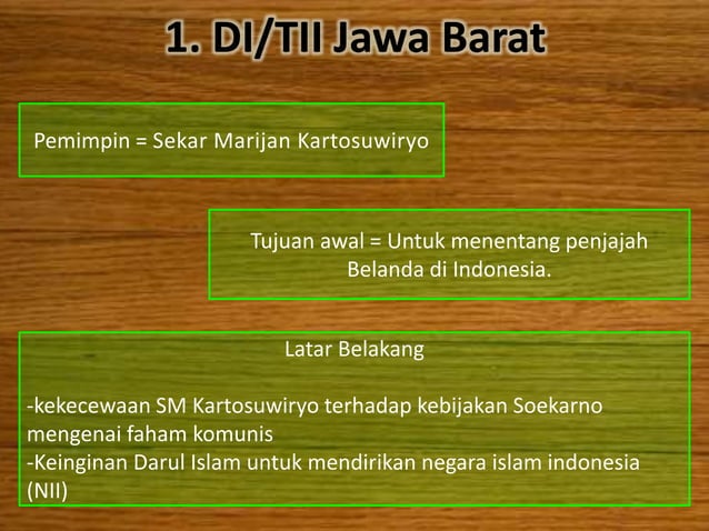 Pemberontakan DI/TII | PPTX