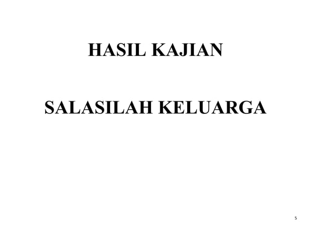 Sejarah keluarga | DOCX