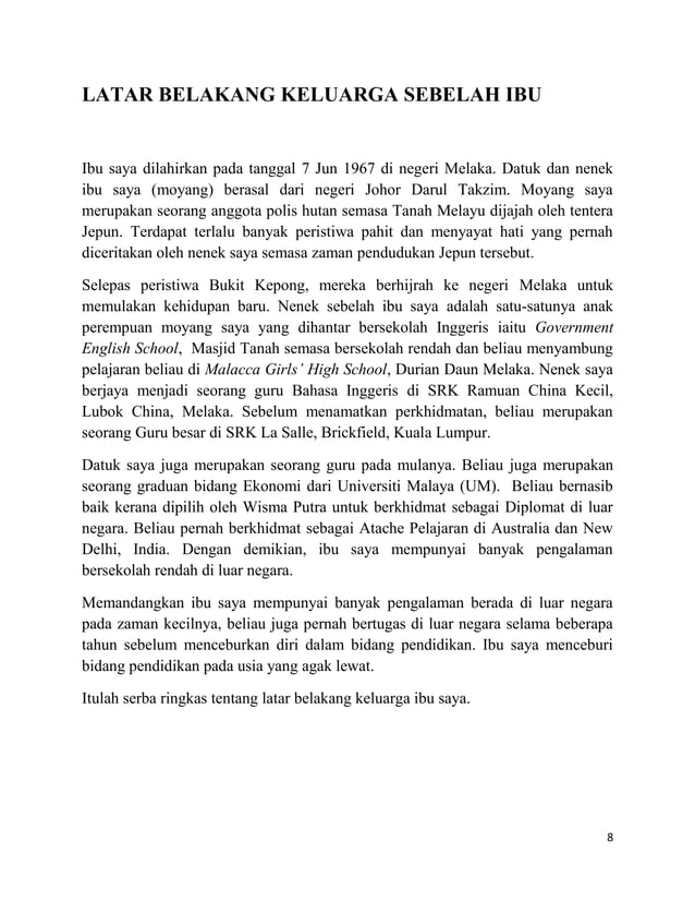 Sejarah keluarga | DOCX