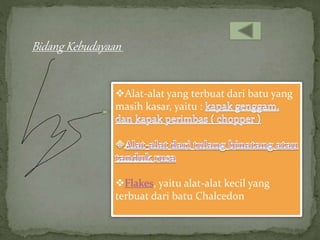 Persentasi Tentang Kumpulan Zaman Batu | PPTX