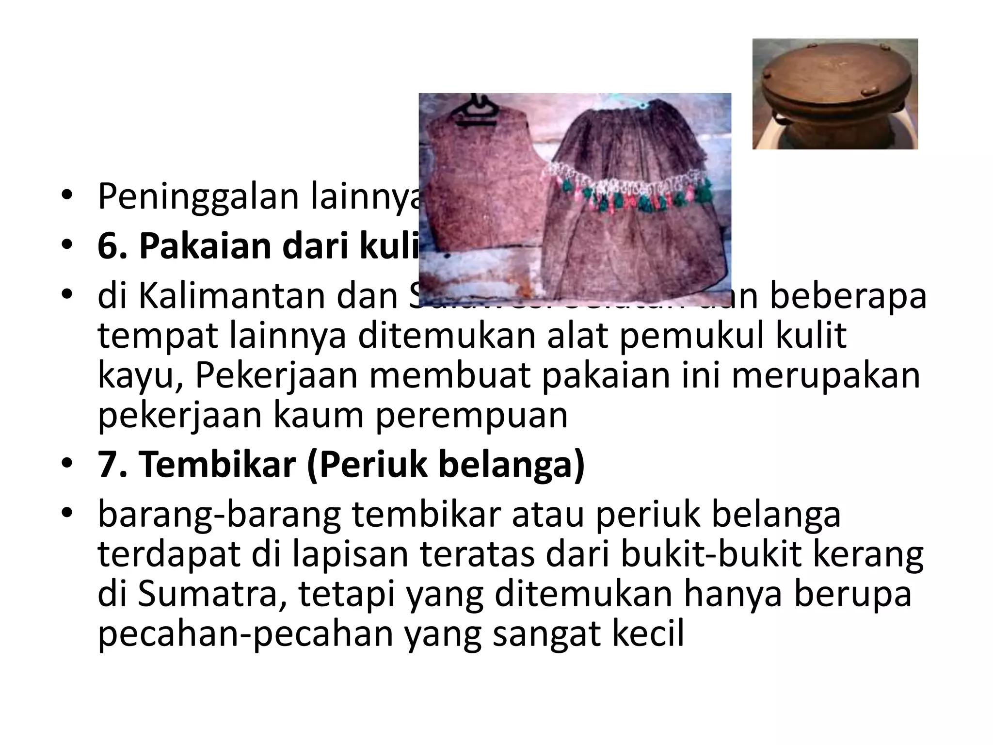 Alat alat zaman neolithikum SEJARAH KELAS X | PPTX