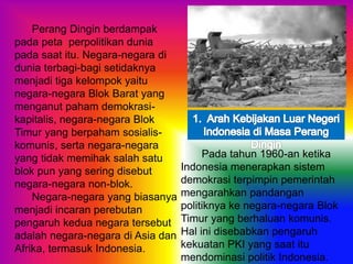 Hubungan Antara Perang Dingin Dan Tatanan Ekonomi Dunia Dengan ...
