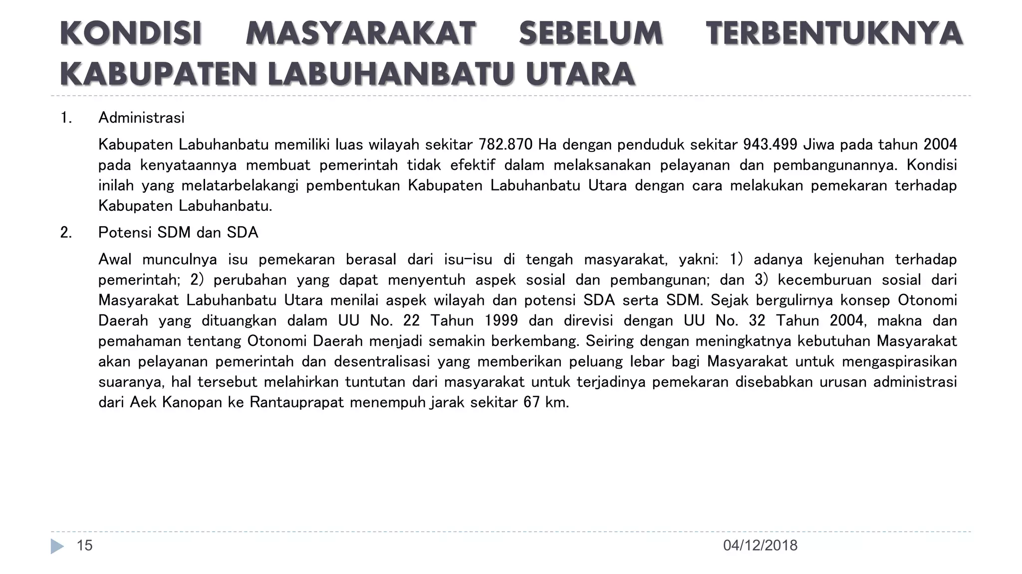 Sejarah Kabupaten Labuhanbatu Utara | PPTX