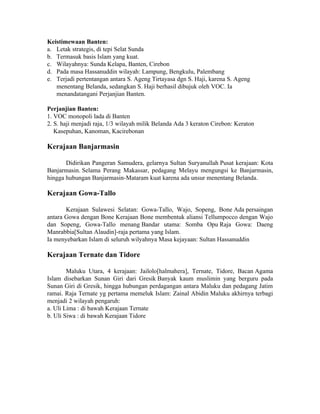 Sejarah dan-an-kerajaan-islam-di-indonesia | PDF