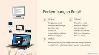 sejarah email di dunia dan keuntungan dan kerugiannya | PPTX