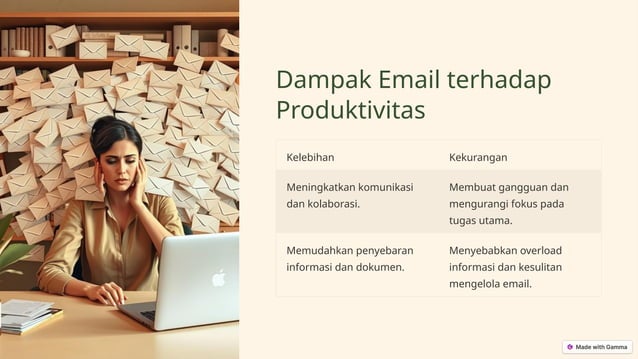 sejarah email di dunia dan keuntungan dan kerugiannya | PPTX