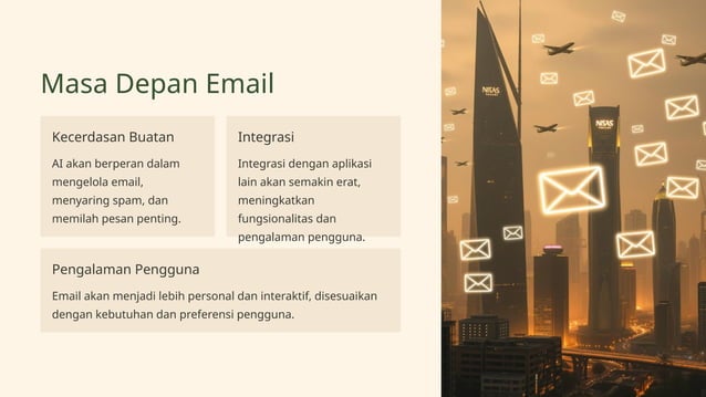 sejarah email di dunia dan keuntungan dan kerugiannya | PPTX