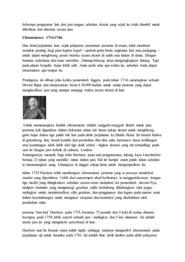 Sejarah perkembangan jam | DOCX