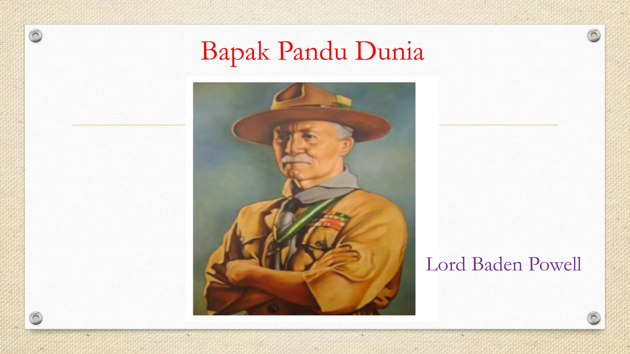 Kepanduan Dunia dan Kepanduan di Indonesia | PPSX