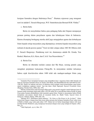 Sejarah masuknya islam ke indonesia | PDF